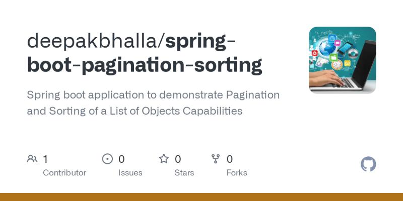 Deepak Bhalla on LinkedIn: GitHub - deepakbhalla/spring-boot-pagination ... Deepak Bhalla on LinkedIn: GitHub - deepakbhalla/spring-boot-pagination ...