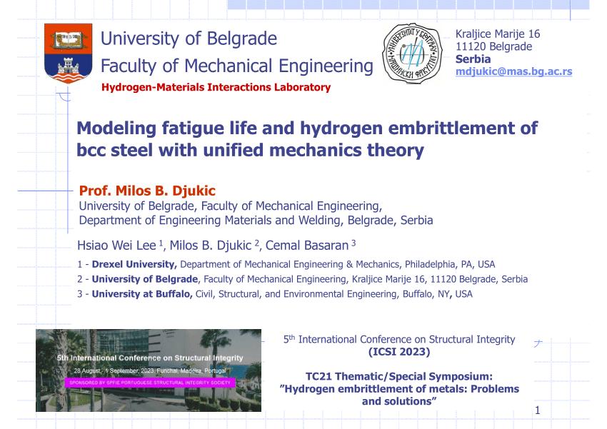 Milos Djukic on LinkedIn: (PDF) Presentation ICSI2023: Modeling fatigue ... Milos Djukic on LinkedIn: (PDF) Presentation ICSI2023: Modeling fatigue ...