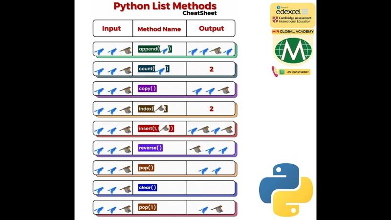 ZULFIQAR ALI MIR (PhD) on LinkedIn: PYTHON: LIST Methods | Visualization ZULFIQAR ALI MIR (PhD) on LinkedIn: PYTHON: LIST Methods | Visualization