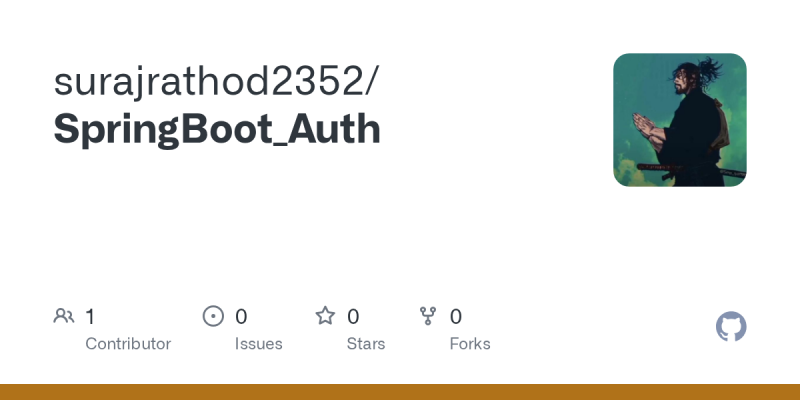 Suraj Rathod on LinkedIn: GitHub - surajrathod2352/SpringBoot_Auth Suraj Rathod on LinkedIn: GitHub - surajrathod2352/SpringBoot_Auth