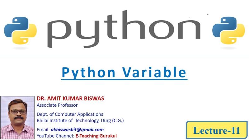 Dr. Amit Kumar Biswas on LinkedIn: python variables | variable in ... Dr. Amit Kumar Biswas on LinkedIn: python variables | variable in ...