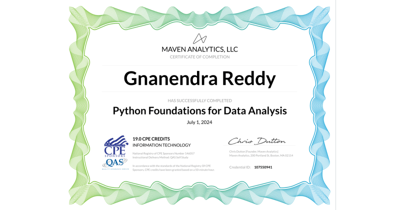 Gnanendra Reddy on LinkedIn: Python Foundations for Data Analysis ... Gnanendra Reddy on LinkedIn: Python Foundations for Data Analysis ...