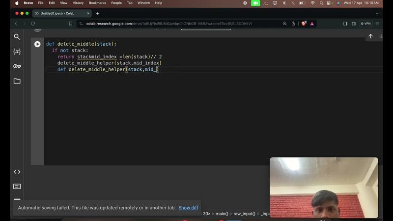 DURGA PRASAD KONDELA on LinkedIn: DELETE MIDDLE ELEMENT FROM STACK DURGA PRASAD KONDELA on LinkedIn: DELETE MIDDLE ELEMENT FROM STACK
