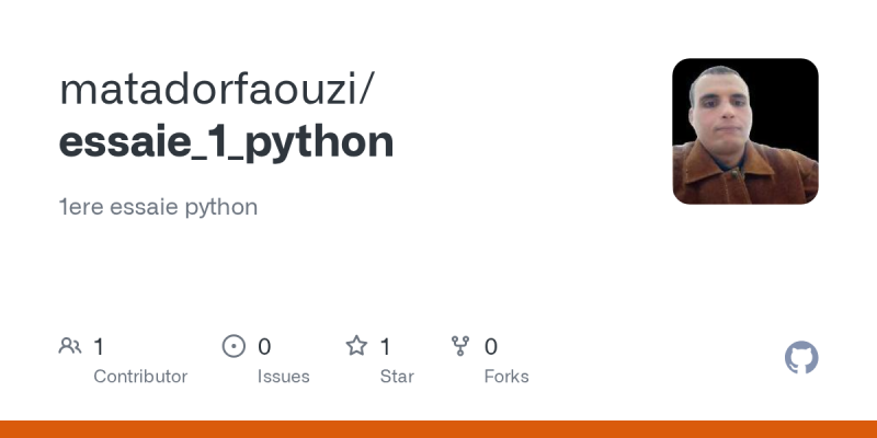 FAOUZI TOUJANI on LinkedIn: essaie_1_python/Revision_notion_de_base01 ... FAOUZI TOUJANI on LinkedIn: essaie_1_python/Revision_notion_de_base01 ...