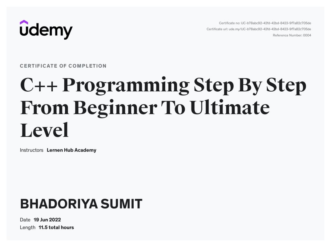 Sumit B. on LinkedIn: Udemy Course Completion Certificate Sumit B. on LinkedIn: Udemy Course Completion Certificate