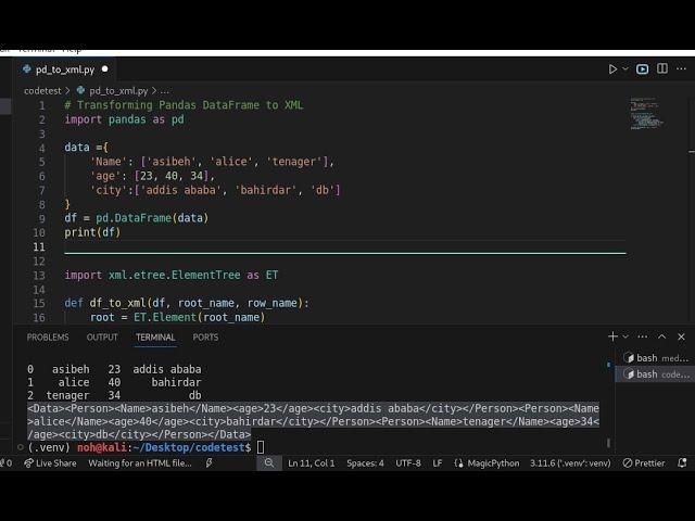 Epython Lab on LinkedIn: Transforming Pandas DataFrame to XML Epython Lab on LinkedIn: Transforming Pandas DataFrame to XML