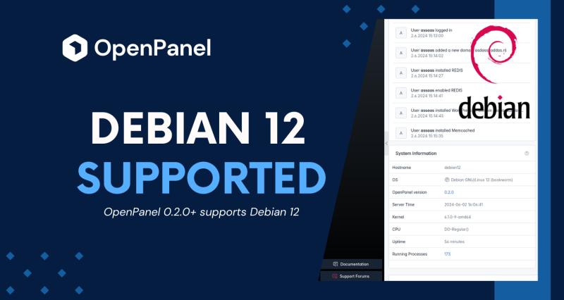 Stefan Pejcic on LinkedIn: OpenPanel supports Debian12 | OpenPanel Stefan Pejcic on LinkedIn: OpenPanel supports Debian12 | OpenPanel