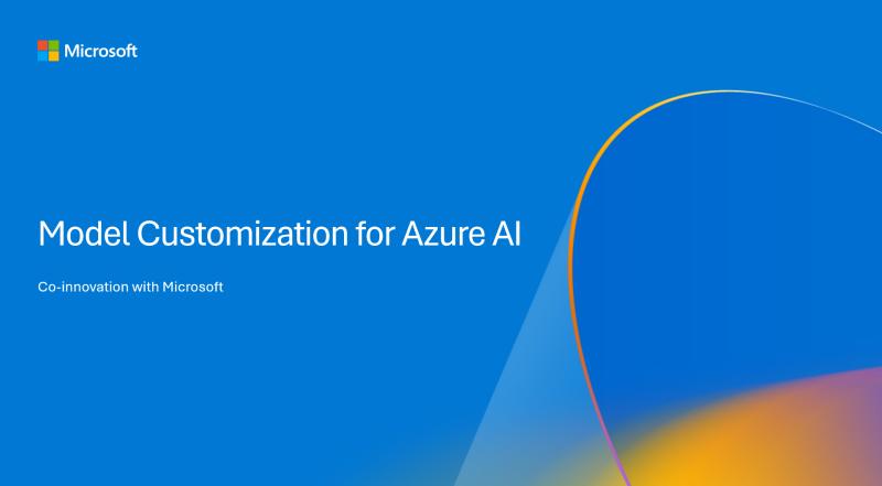 Subhasish G. on LinkedIn: Introducing Model Customization for Azure AI Subhasish G. on LinkedIn: Introducing Model Customization for Azure AI