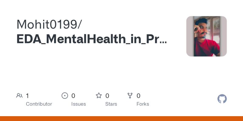 Mohit Rathod on LinkedIn: GitHub - Mohit0199/EDA_MentalHealth_in ... Mohit Rathod on LinkedIn: GitHub - Mohit0199/EDA_MentalHealth_in ...