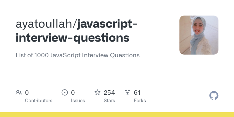 Eman Shalapy on LinkedIn: GitHub - ayatoullah/javascript-interview ... Eman Shalapy on LinkedIn: GitHub - ayatoullah/javascript-interview ...