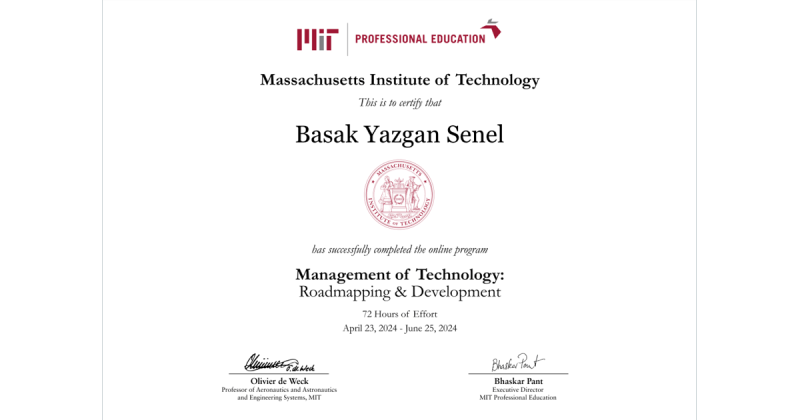 Başak Yazgan Şenel, MSc, PMP on LinkedIn: Management of Technology ... Başak Yazgan Şenel, MSc, PMP on LinkedIn: Management of Technology ...