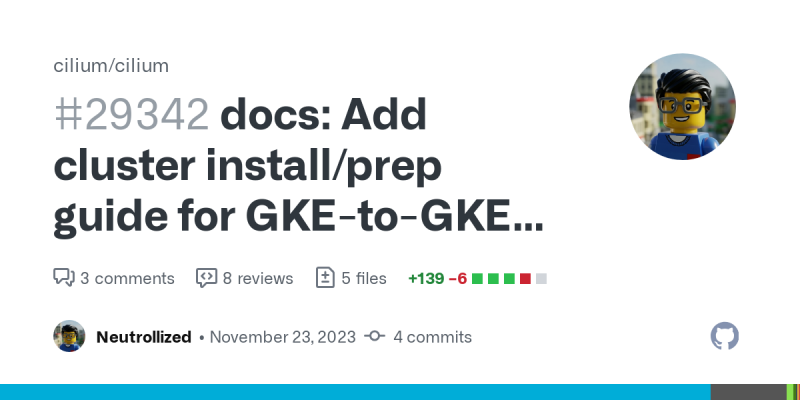 Cilium on LinkedIn: docs: Add cluster install/prep guide for GKE-to-GKE ... Cilium on LinkedIn: docs: Add cluster install/prep guide for GKE-to-GKE ...