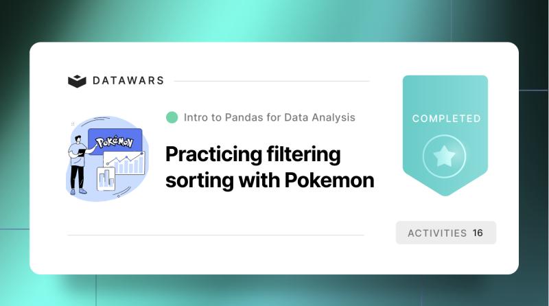 Aparna Kumari on LinkedIn: Practicing filtering sorting with Pokemon ... Aparna Kumari on LinkedIn: Practicing filtering sorting with Pokemon ...