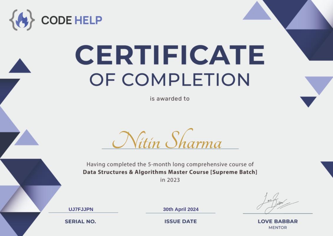 Nitin Sharma on LinkedIn: #datastructures #algorithms #coding # ... Nitin Sharma on LinkedIn: #datastructures #algorithms #coding # ...