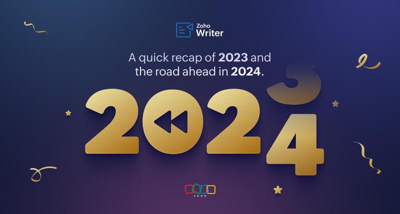 Zoho Europe on LinkedIn: Zoho Writer: Wrapping up 2023 and unwrapping 2024! Zoho Europe on LinkedIn: Zoho Writer: Wrapping up 2023 and unwrapping 2024!