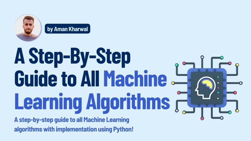 Aman Kharwal on LinkedIn: Machine Learning Algorithms Guide | Aman Kharwal Aman Kharwal on LinkedIn: Machine Learning Algorithms Guide | Aman Kharwal