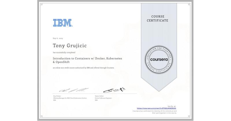 Tony Grujichich on LinkedIn: Completion Certificate for Introduction to ... Tony Grujichich on LinkedIn: Completion Certificate for Introduction to ...