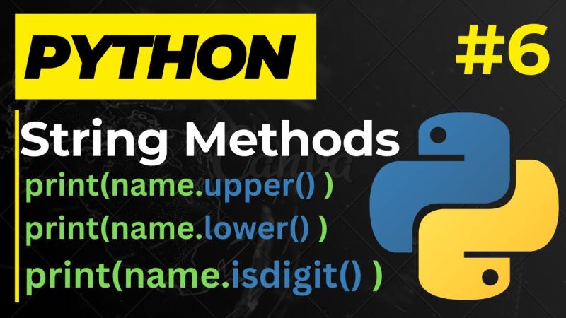 Ridwan Yusuf on LinkedIn: Python String Methods - Learn Python Series 06 Ridwan Yusuf on LinkedIn: Python String Methods - Learn Python Series 06