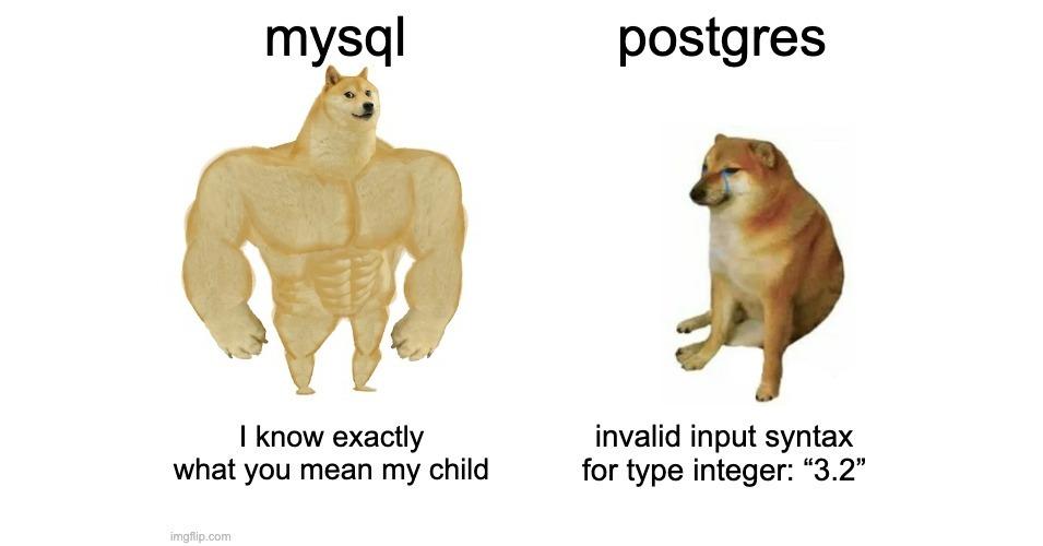 Warren Myers on LinkedIn: Migrating Teamdash from MySQL to PostgreSQL Warren Myers on LinkedIn: Migrating Teamdash from MySQL to PostgreSQL