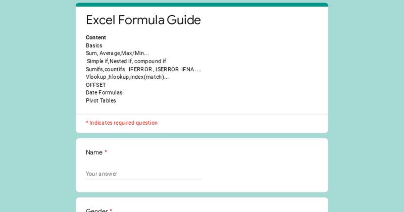 Amir Ramadan on LinkedIn: Excel Formula Guide Amir Ramadan on LinkedIn: Excel Formula Guide