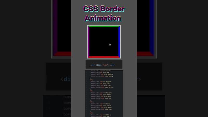Bakht Fatima on LinkedIn: Css border animation #css #animation #shorts ... Bakht Fatima on LinkedIn: Css border animation #css #animation #shorts ...