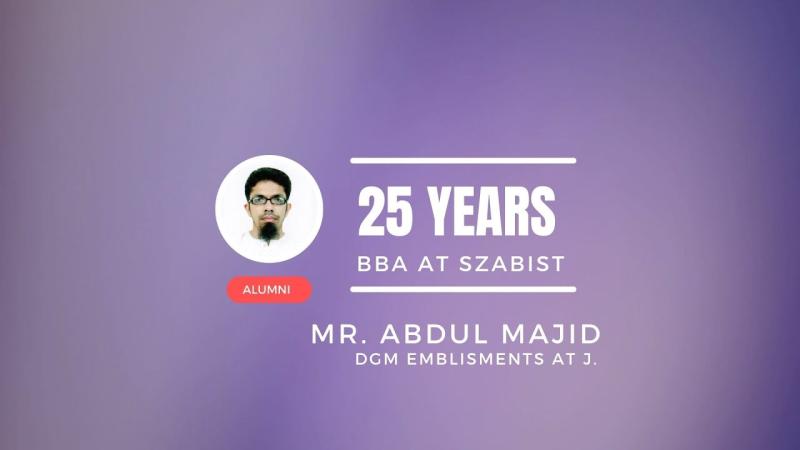 Attique Memon on LinkedIn: BBA at SZABIST | 25 Years of Excellence in ... Attique Memon on LinkedIn: BBA at SZABIST | 25 Years of Excellence in ...
