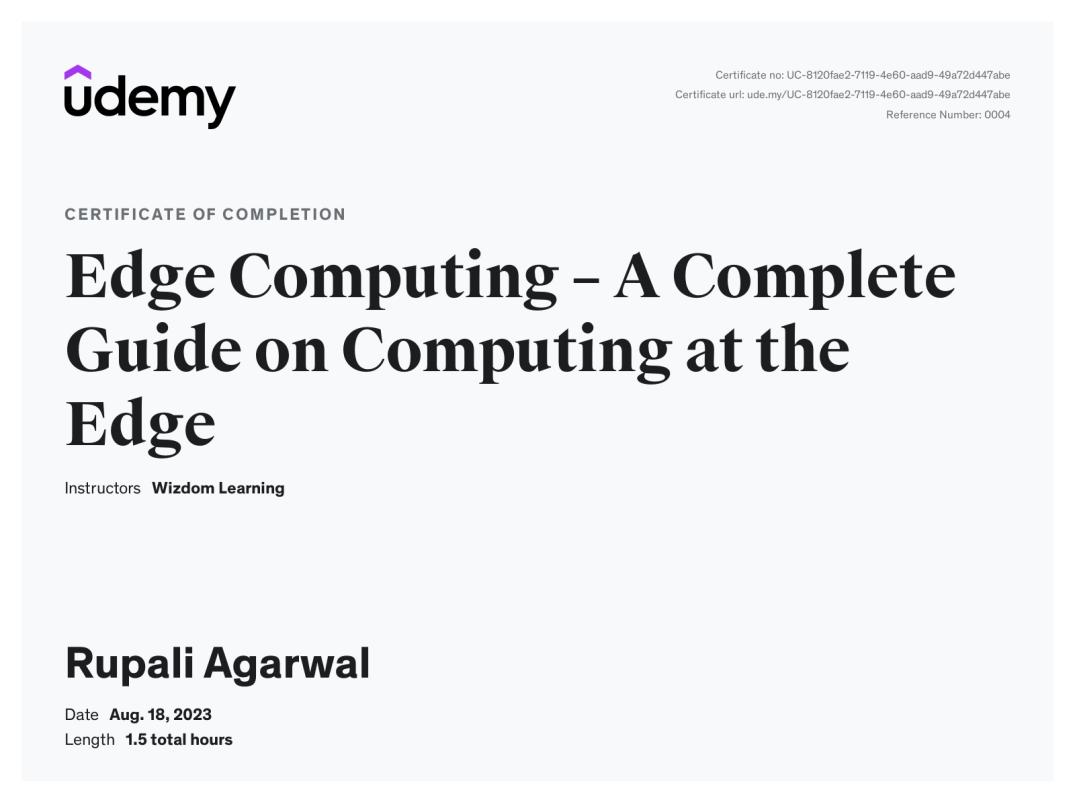 Rupali Agarwal on LinkedIn: Udemy Course Completion Certificate Rupali Agarwal on LinkedIn: Udemy Course Completion Certificate