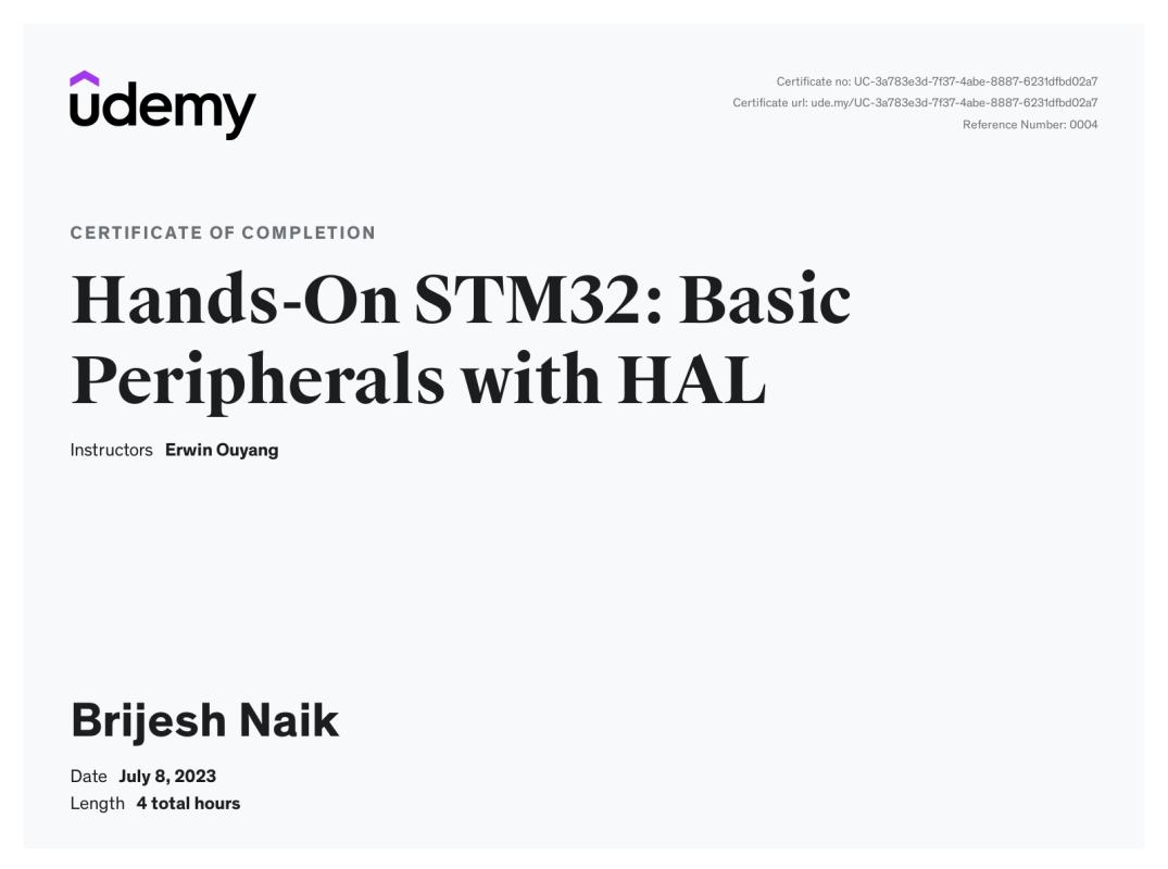 Brijesh Naik on LinkedIn: Udemy Course Completion Certificate Brijesh Naik on LinkedIn: Udemy Course Completion Certificate