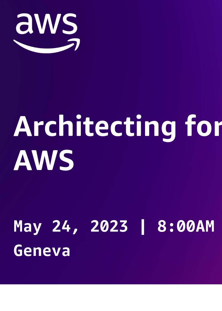 Michael Braendle on LinkedIn: Architecting for Sustainability with AWS Michael Braendle on LinkedIn: Architecting for Sustainability with AWS