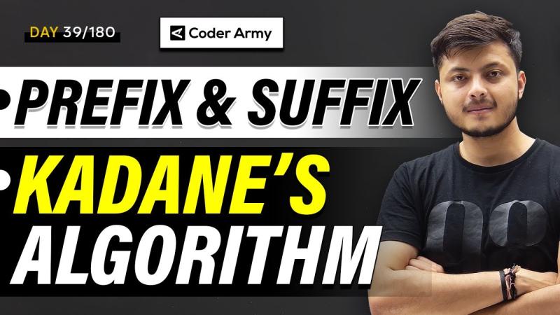 Heet Sheth on LinkedIn: Lecture 29: Kadane's Algorithm || Prefix and ... Heet Sheth on LinkedIn: Lecture 29: Kadane's Algorithm || Prefix and ...