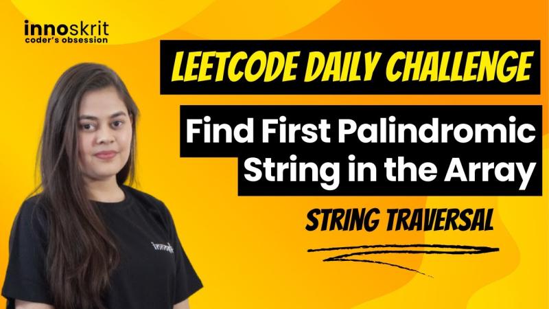 Prerna Sharma on LinkedIn: Find First Palindromic String in the Array ... Prerna Sharma on LinkedIn: Find First Palindromic String in the Array ...