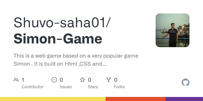 Shuvo Saha on LinkedIn: GitHub - Shuvo-saha01/Simon-Game: This is a web ... Shuvo Saha on LinkedIn: GitHub - Shuvo-saha01/Simon-Game: This is a web ...