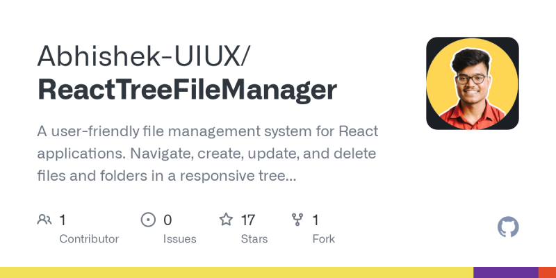 🚀React Tree File-Manager: A valuable addition to React development! 🌳💼 ... 🚀React Tree File-Manager: A valuable addition to React development! 🌳💼 ...