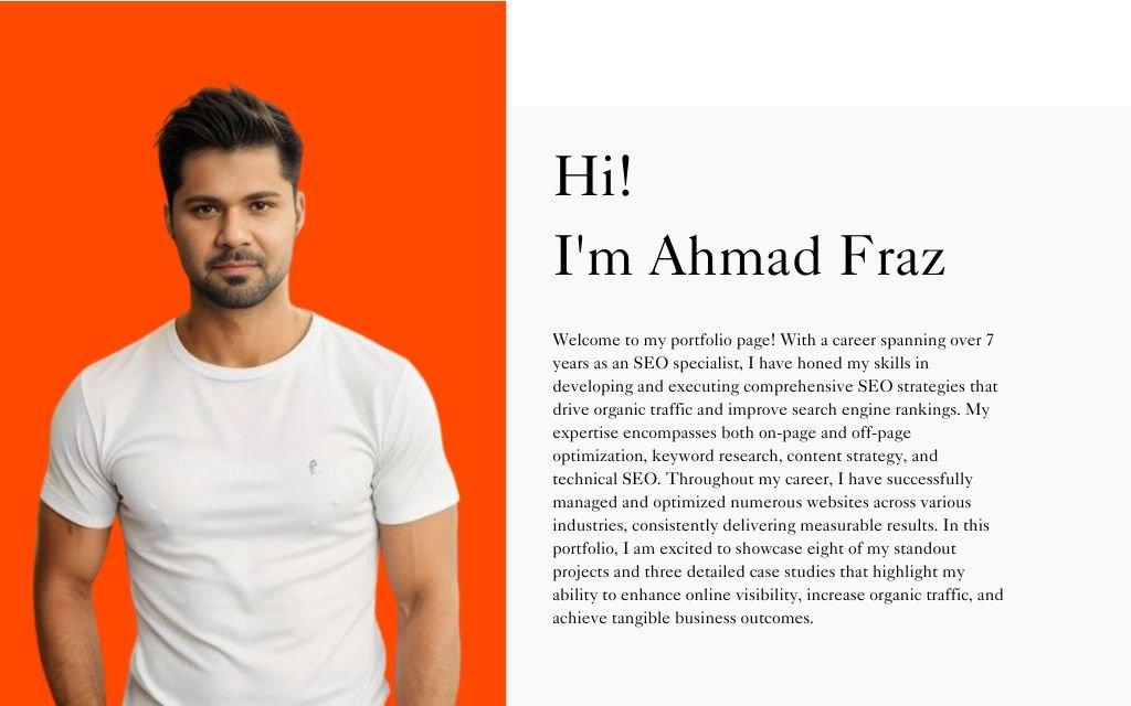 How to create a portfolio for SEO | Ahmad Fraz SEO Services posted on ... How to create a portfolio for SEO | Ahmad Fraz SEO Services posted on ...