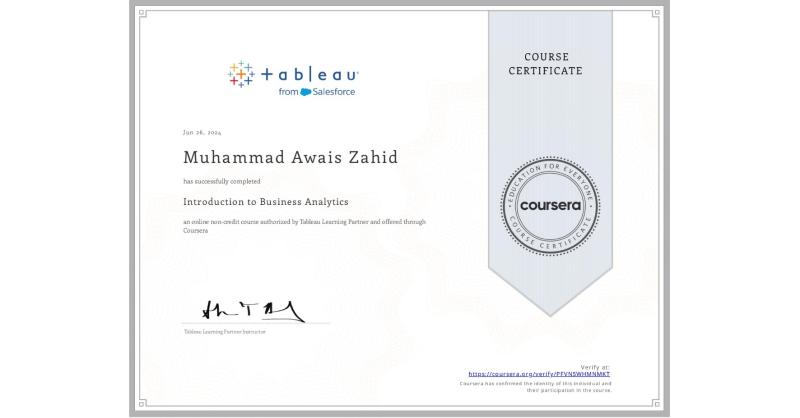 Muhammad Awais Zahid on LinkedIn: Completion Certificate for ... Muhammad Awais Zahid on LinkedIn: Completion Certificate for ...