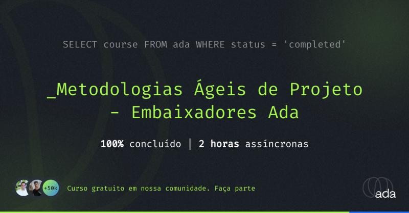 Raphael Ferro on LinkedIn: Concluí o curso Metodologias Ágeis de ... Raphael Ferro on LinkedIn: Concluí o curso Metodologias Ágeis de ...