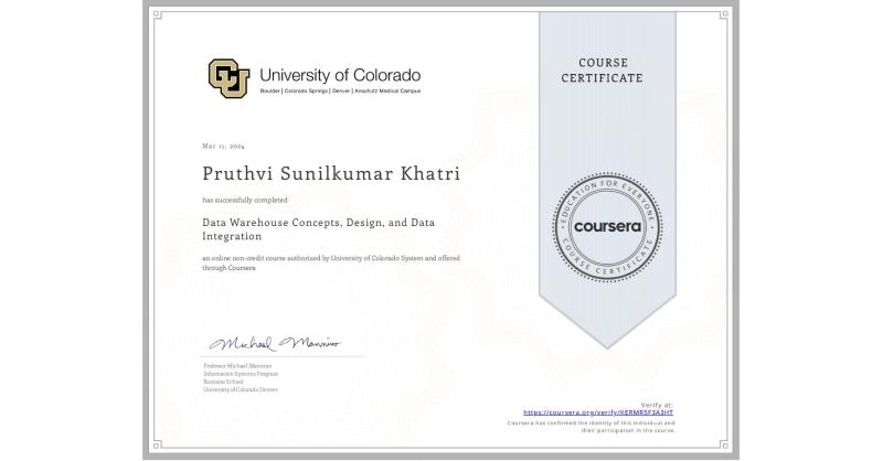 PRUTHVI KHATRI on LinkedIn: Completion Certificate for Data Warehouse ... PRUTHVI KHATRI on LinkedIn: Completion Certificate for Data Warehouse ...