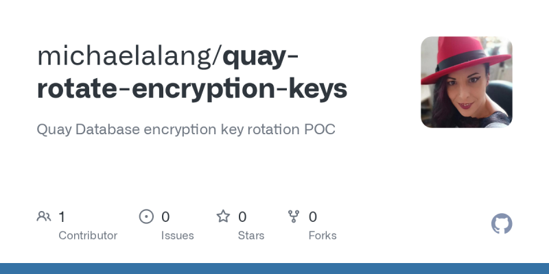 Markus Eisele on LinkedIn: GitHub - michaelalang/quay-rotate-encryption ... Markus Eisele on LinkedIn: GitHub - michaelalang/quay-rotate-encryption ...