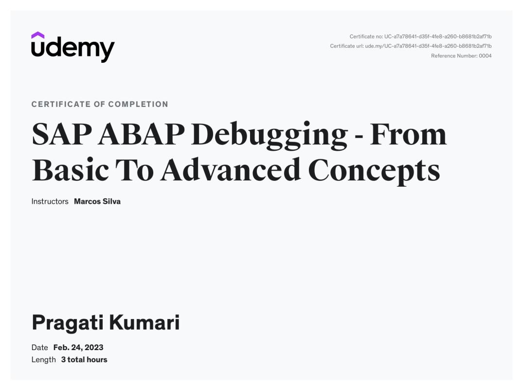 PRAGATI KUMARI on LinkedIn: Udemy Course Completion Certificate PRAGATI KUMARI on LinkedIn: Udemy Course Completion Certificate