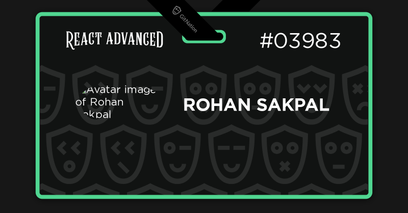 Rohan Sakpal on LinkedIn: Check out my badge & claim your free React ... Rohan Sakpal on LinkedIn: Check out my badge & claim your free React ...