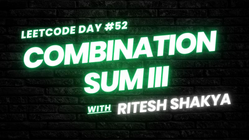 👨💻 Ritesh Shakya 👨💻 on LinkedIn: A LeetCode Daily Series — Day 52 👨💻 Ritesh Shakya 👨💻 on LinkedIn: A LeetCode Daily Series — Day 52