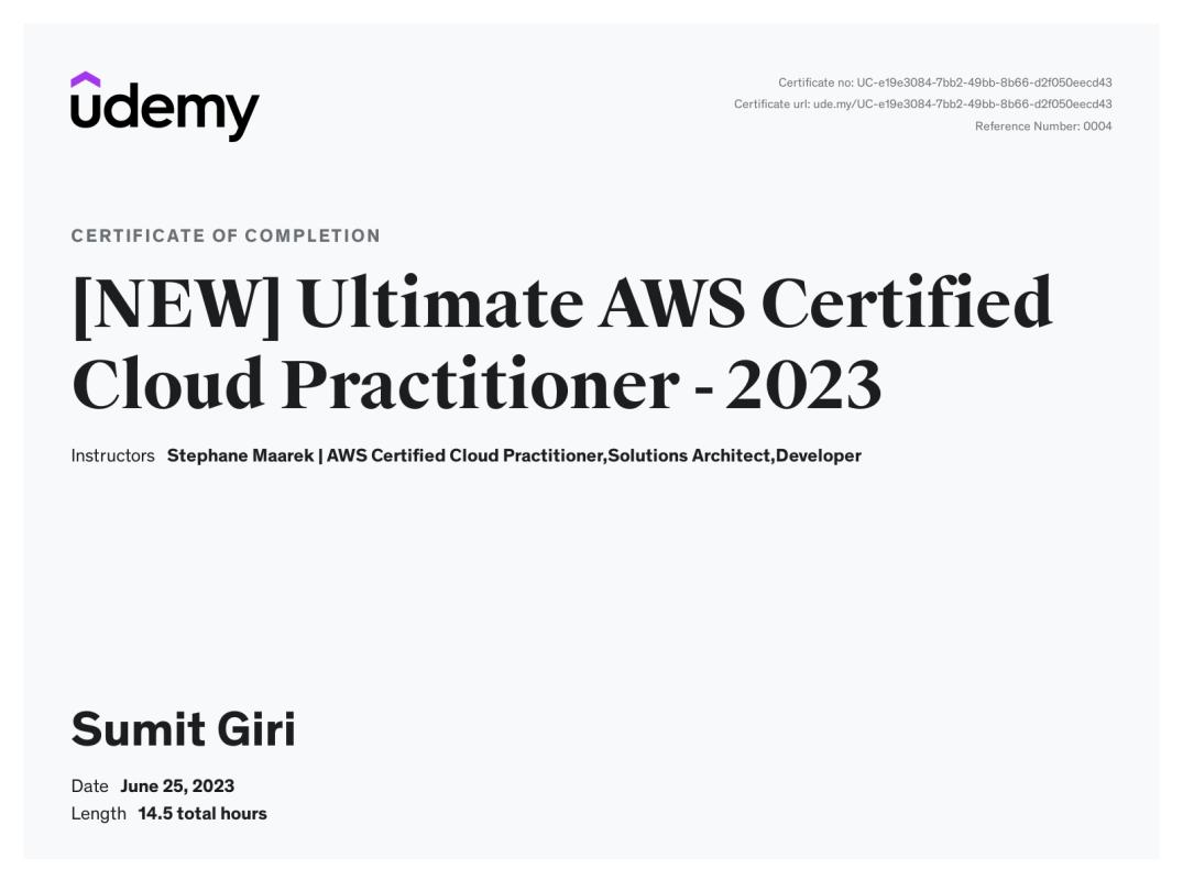 Sumit Giri on LinkedIn: Udemy Course Completion Certificate Sumit Giri on LinkedIn: Udemy Course Completion Certificate
