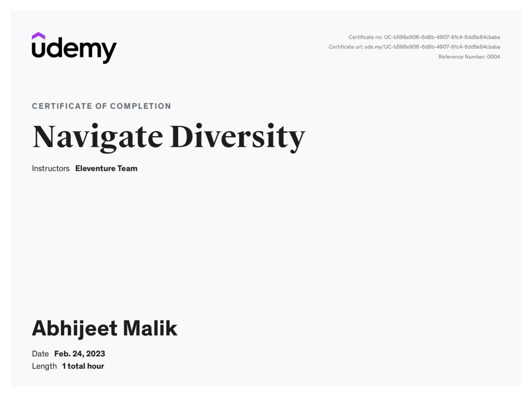 Abhijeet Malik on LinkedIn: Udemy Course Completion Certificate Abhijeet Malik on LinkedIn: Udemy Course Completion Certificate