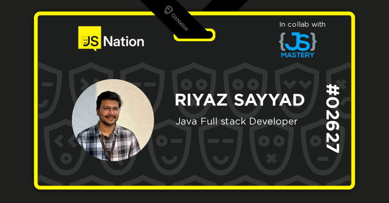 Riyaz Sayyad on LinkedIn: Check out my badge & claim your free JSNation ... Riyaz Sayyad on LinkedIn: Check out my badge & claim your free JSNation ...