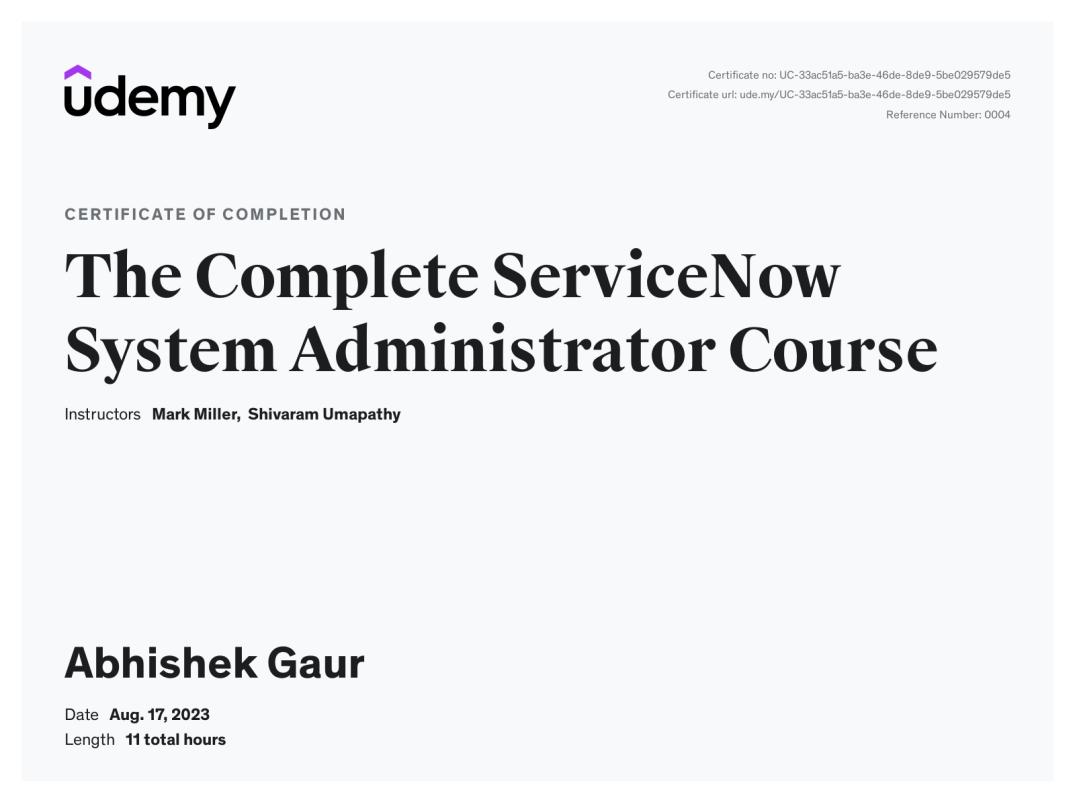 Abhishek Gaur on LinkedIn: Udemy Course Completion Certificate Abhishek Gaur on LinkedIn: Udemy Course Completion Certificate