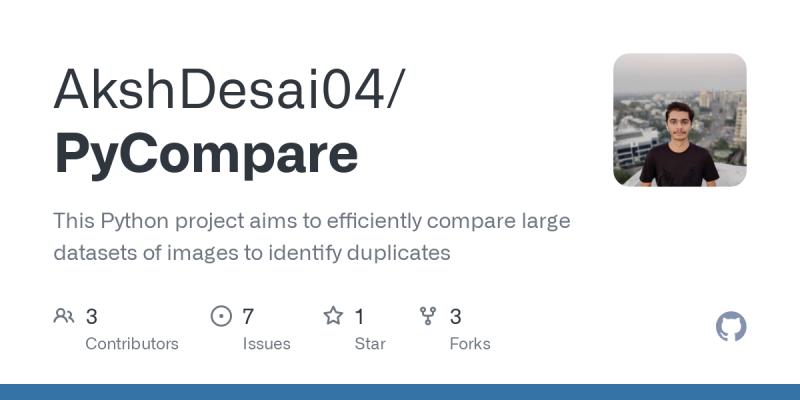 Aksh Desai on LinkedIn: GitHub - AkshDesai04/PyCompare Aksh Desai on LinkedIn: GitHub - AkshDesai04/PyCompare