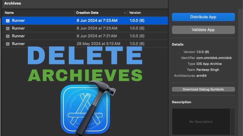 Flutter Dev on LinkedIn: How to delete xcode archives in Mac system ... Flutter Dev on LinkedIn: How to delete xcode archives in Mac system ...