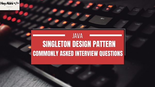 Abhishek Talakeri on LinkedIn: Java Singleton Design Pattern- Commonly ... Abhishek Talakeri on LinkedIn: Java Singleton Design Pattern- Commonly ...