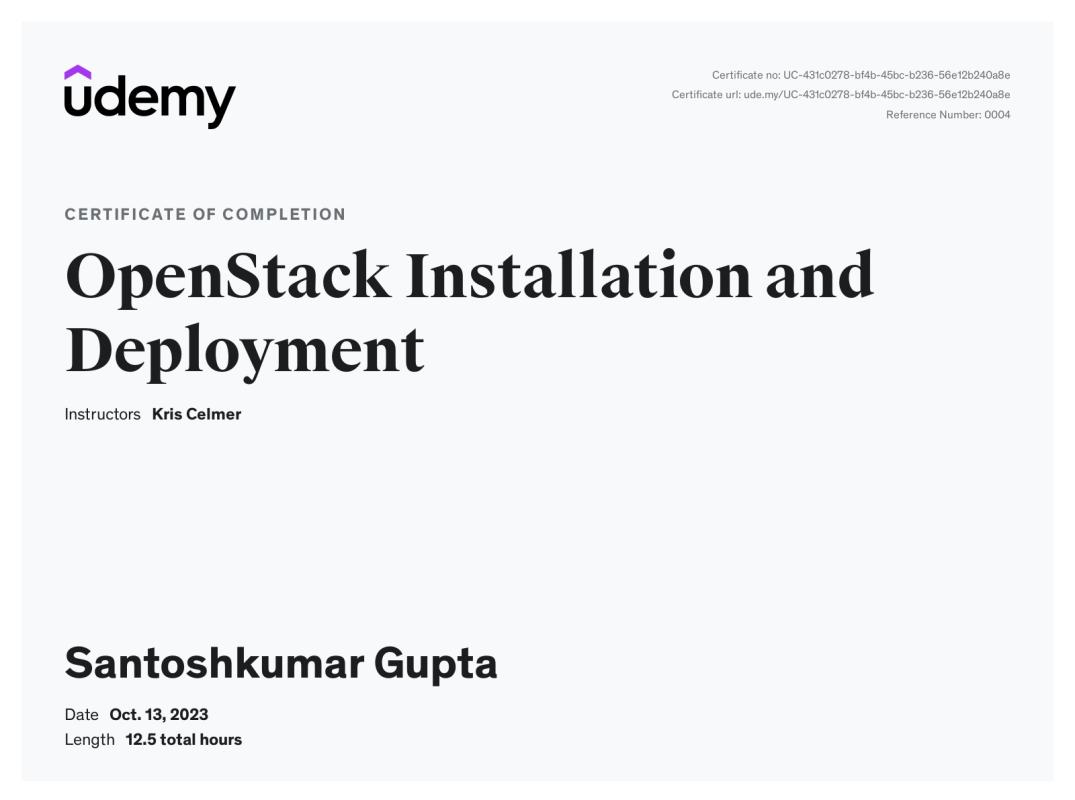 Santosh Gupta on LinkedIn: Udemy Course Completion Certificate Santosh Gupta on LinkedIn: Udemy Course Completion Certificate