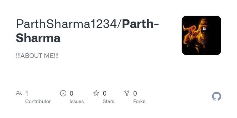 Parth Sharma on LinkedIn: GitHub - ParthSharma1234/Parth-Sharma Parth Sharma on LinkedIn: GitHub - ParthSharma1234/Parth-Sharma